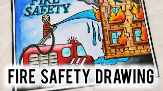 Safety drawing/fire safety poster drawing/Industrial sa... | Doovi