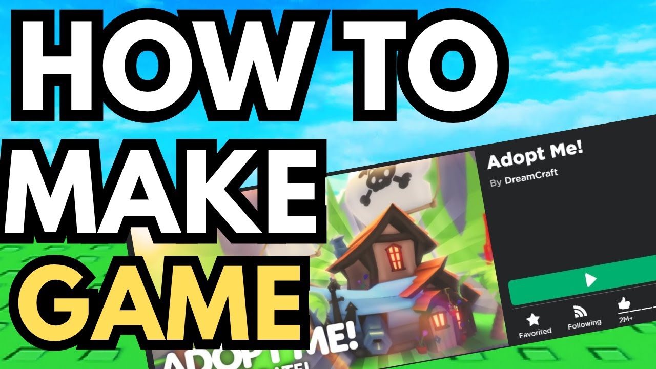How To Create A Game Like Adopt Me In Roblox Studio On Roblox - YouTube