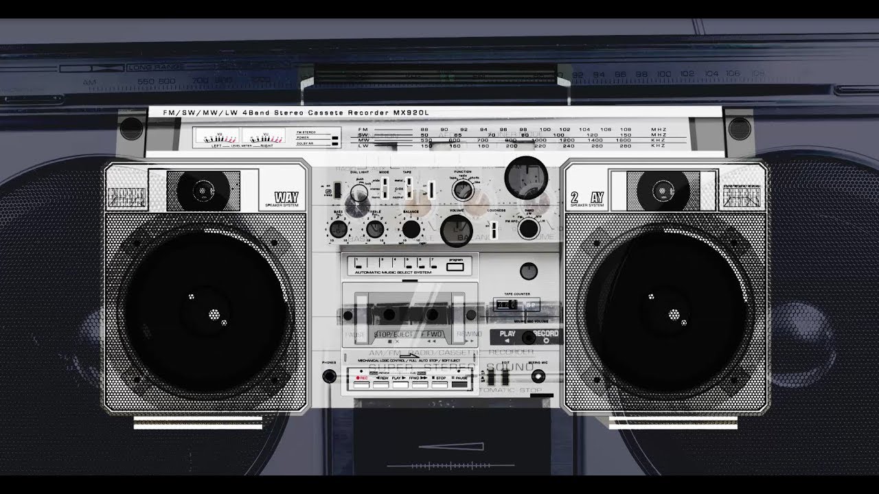 Illustration of a retro ghetto blaster - Disco House Music - YouTube