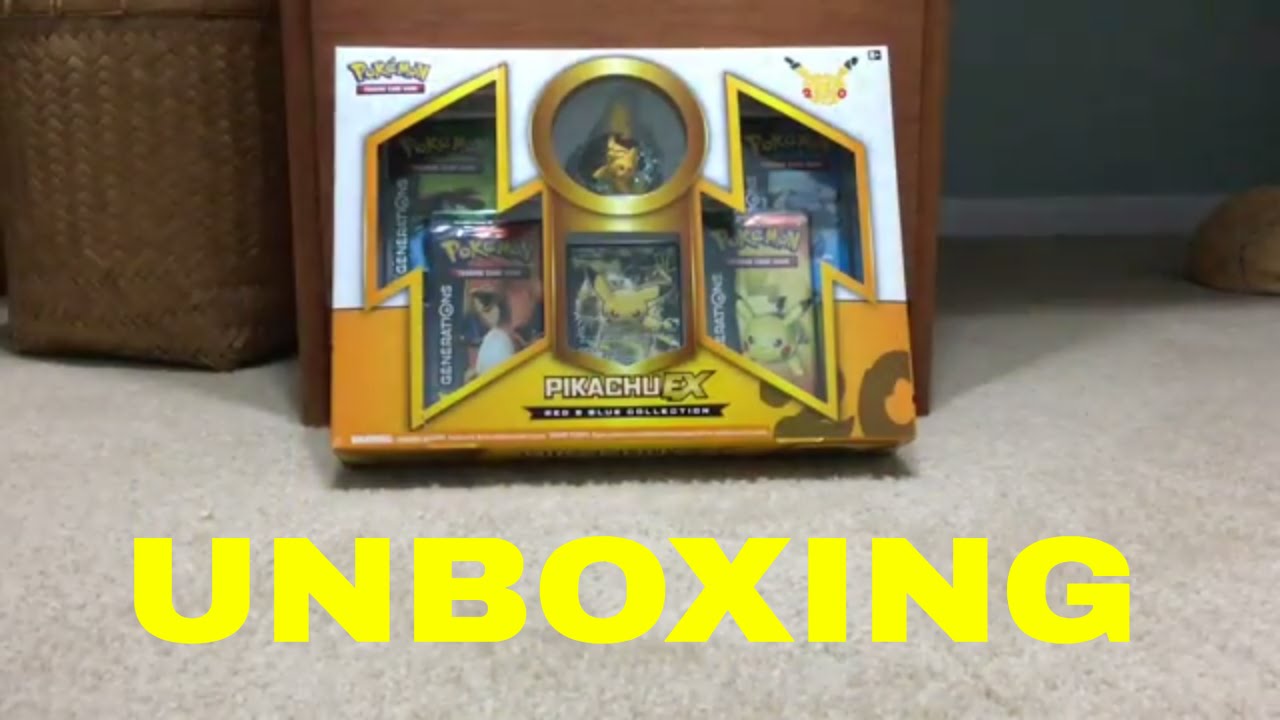 Pikachu EX Box (unboxing) - YouTube