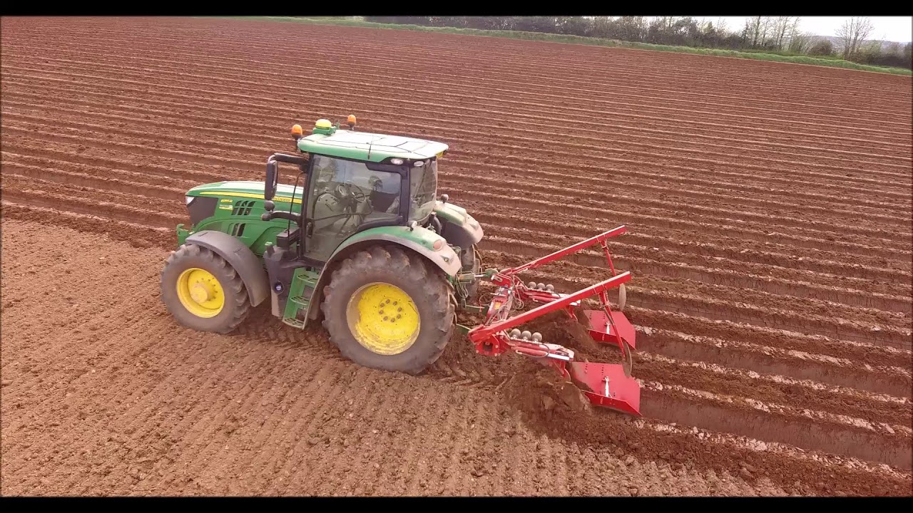 Ridging For Potatoes (Phantom 3 SE) - YouTube