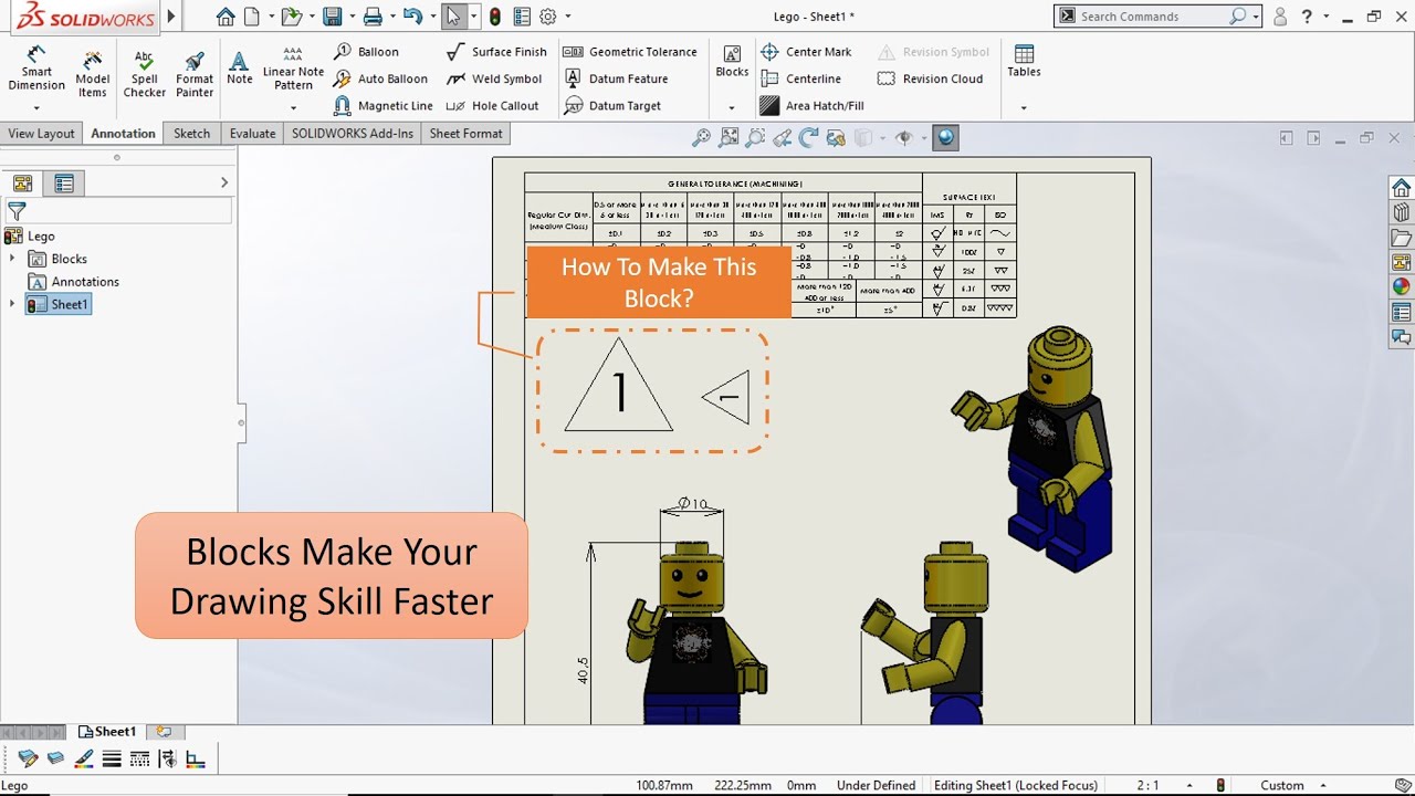 Quick Tips - Blocks In Solidworks - YouTube