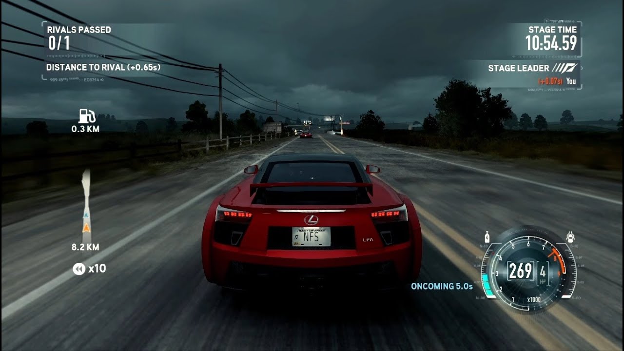 Need For Speed the run . demonstrating the Lexus LFA in a 1v1 - YouTube