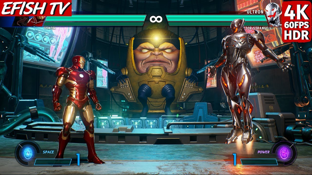 Iron Man & Venom vs Ultron & Doctor Strange (Hardest AI) - Marvel vs ...