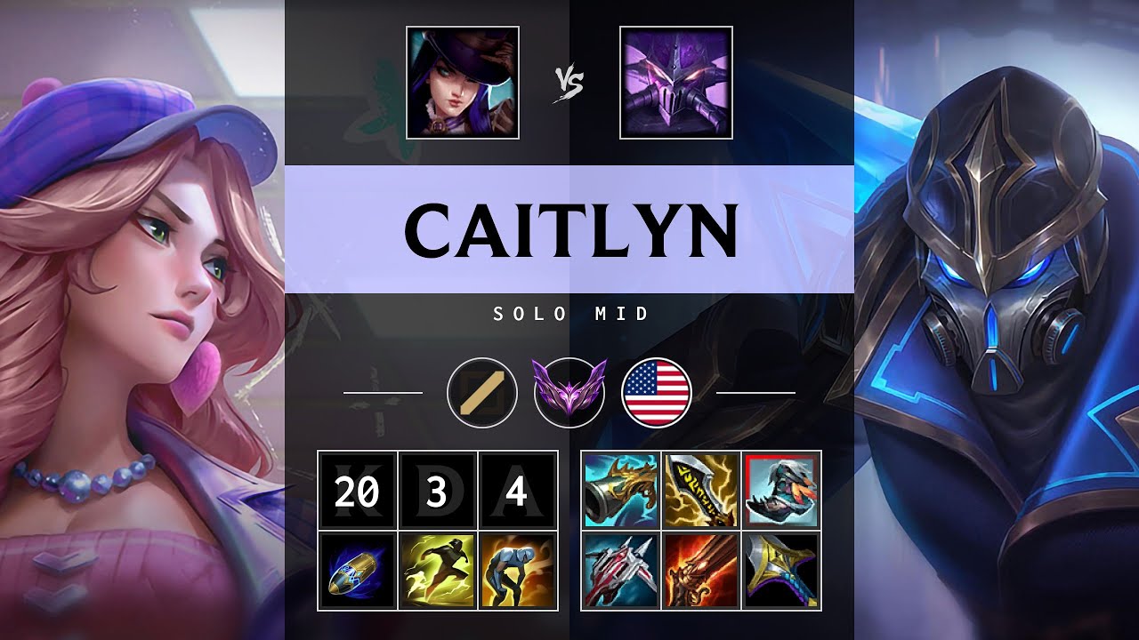 Caitlyn Mid vs Kassadin - NA Master Patch 25.19 - YouTube