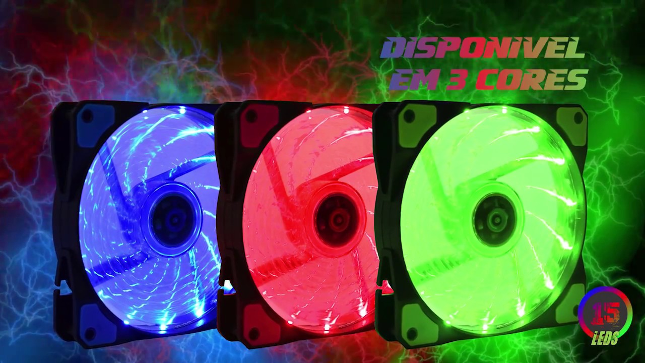 [LANÇAMENTO GAMER] Led Fan AF-D1225 K-MEX | Gaming Master - YouTube