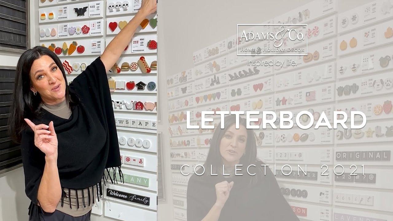 LETTERBOARD Collection 2021 | Adams and Co - YouTube