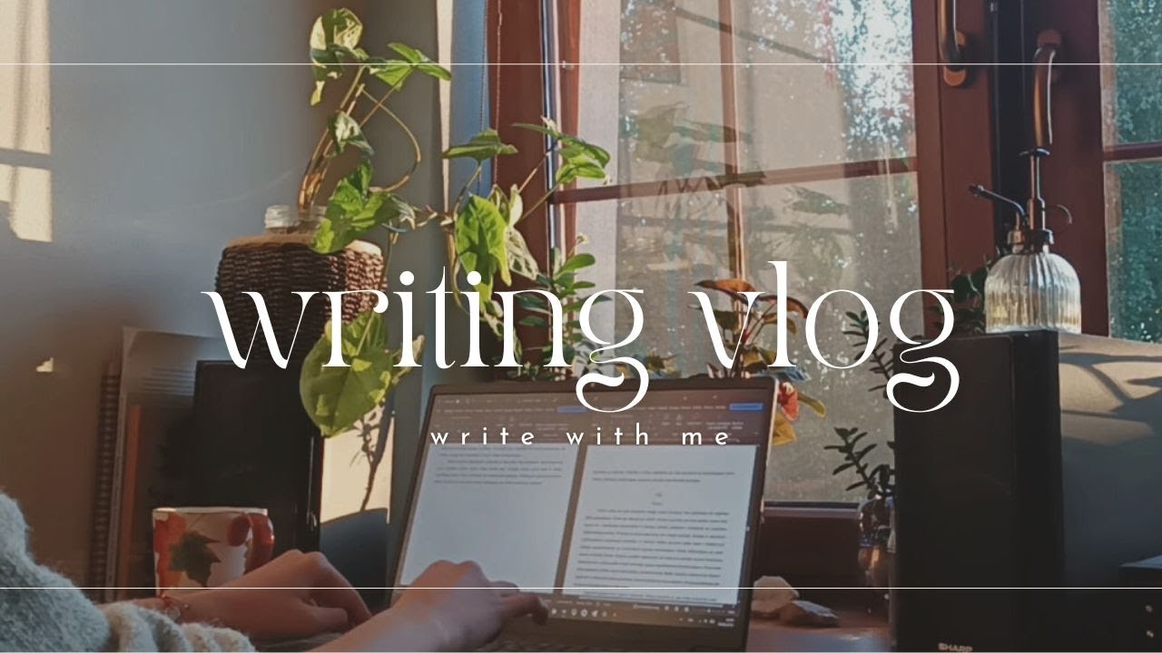 3 Hour Writing Vlog / Writing In Real Time, 50/10 Pomodoro, Background ...