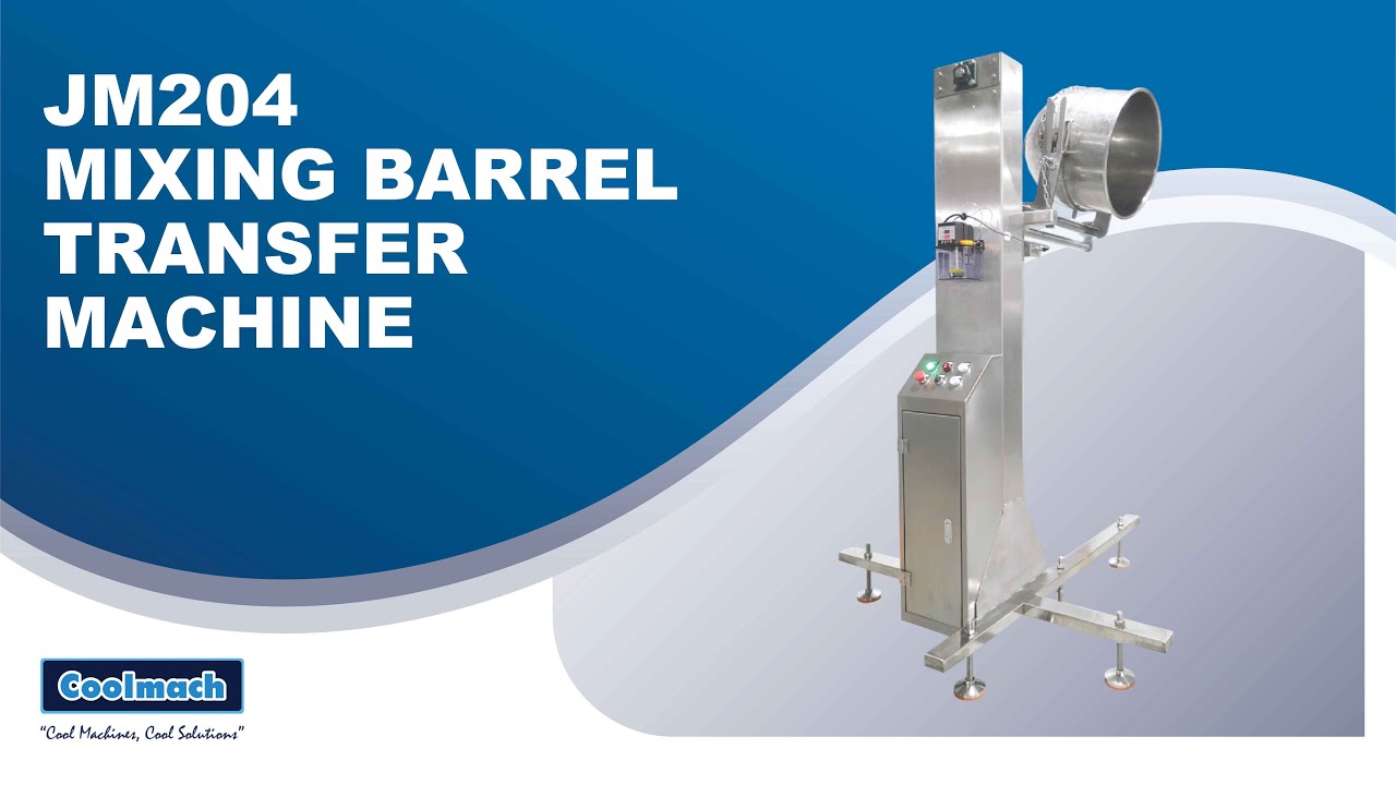 Coolmach - JM204 Mixing Barrel Transfer Machine - YouTube