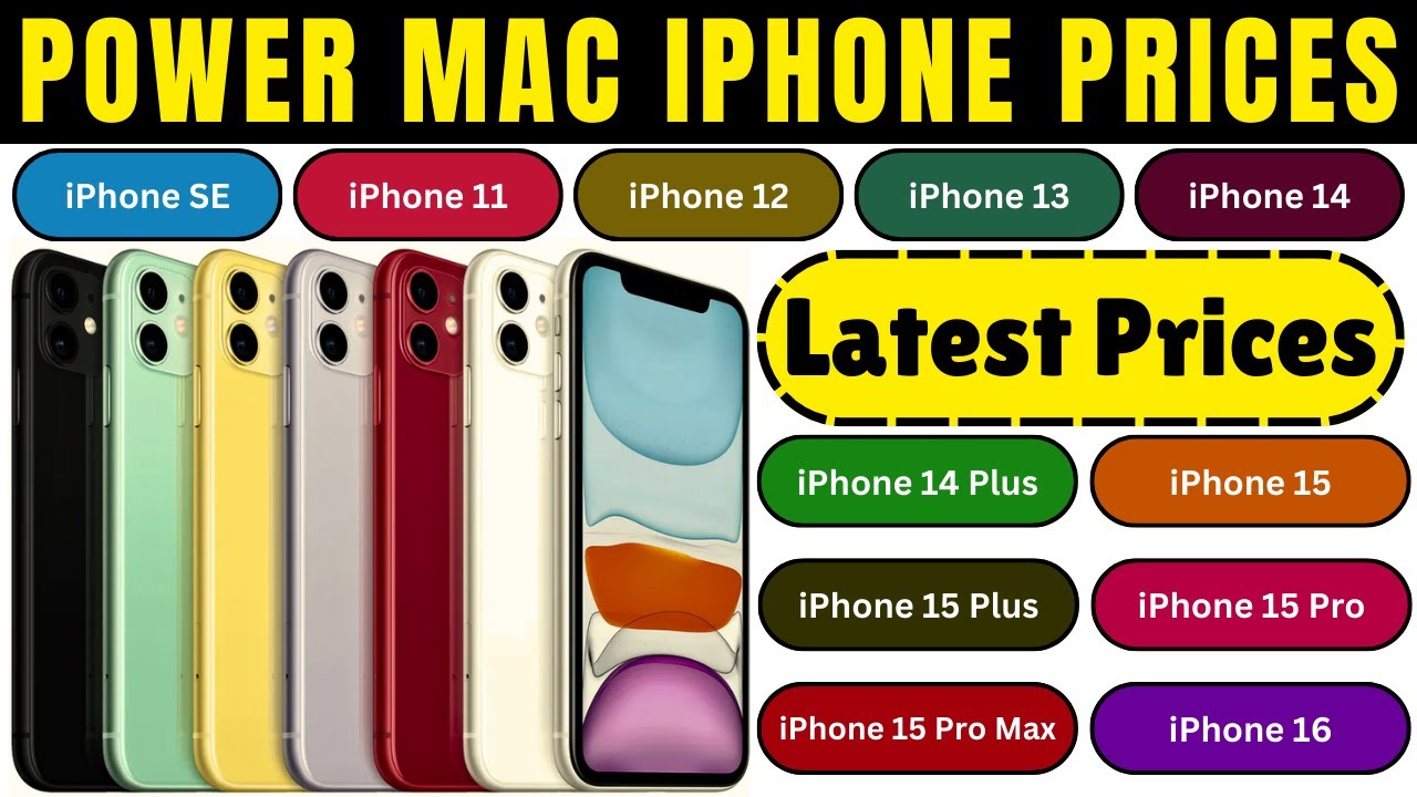 Power Mac iPhone Prices 2025 Philippines | Iphone SE, 11, 12, 13, 14 ...