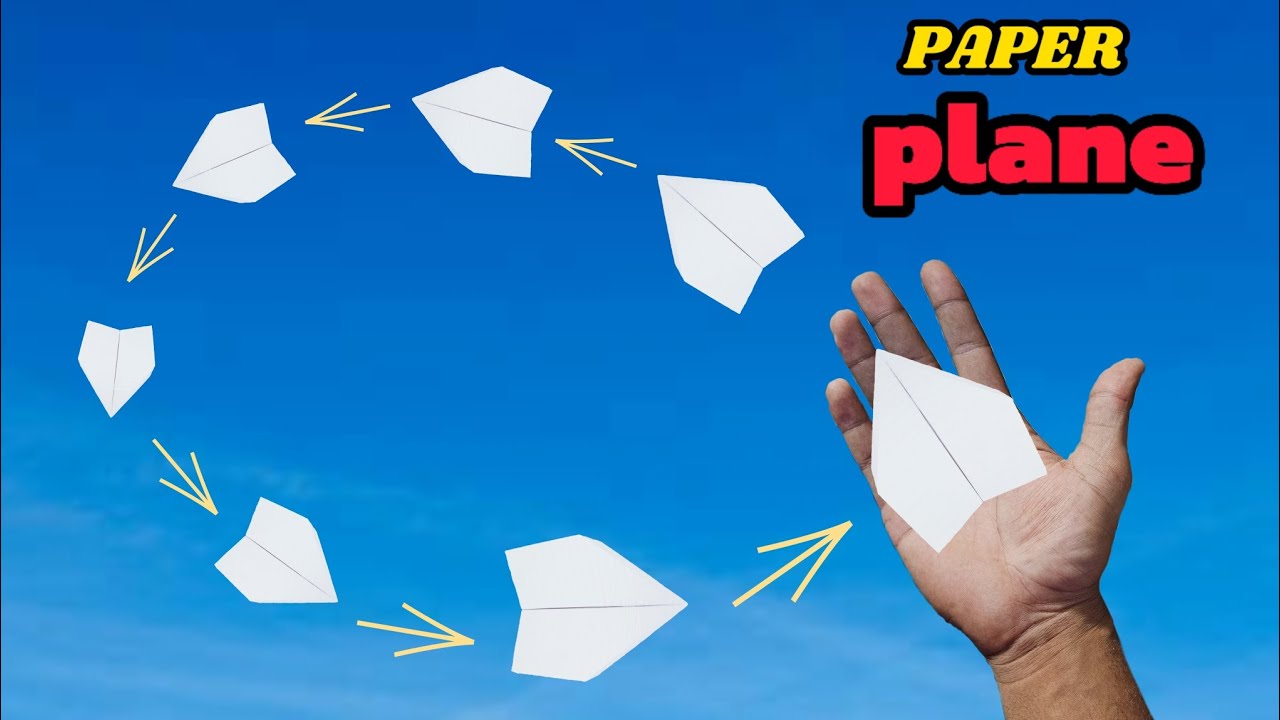 Easiest paper plane making | how to make simple paper plane | fligh ...