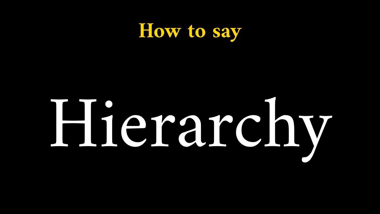 How to Pronounce Hierarchy • UK /ˈhaɪərɑːki/ vs USA /ˈhaɪərɑːrki/ - YouTube
