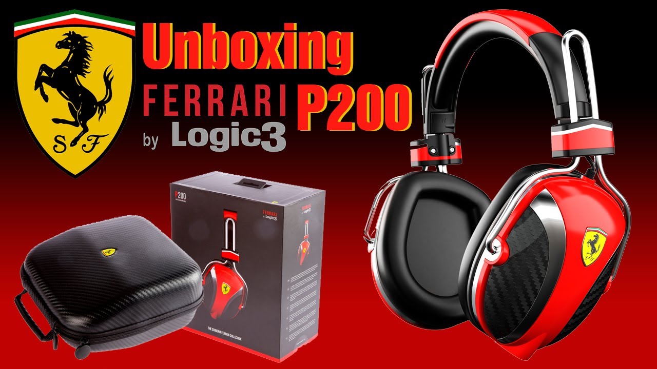 Ferrari P200 Logic3 Headset - Unboxing Animado - YouTube