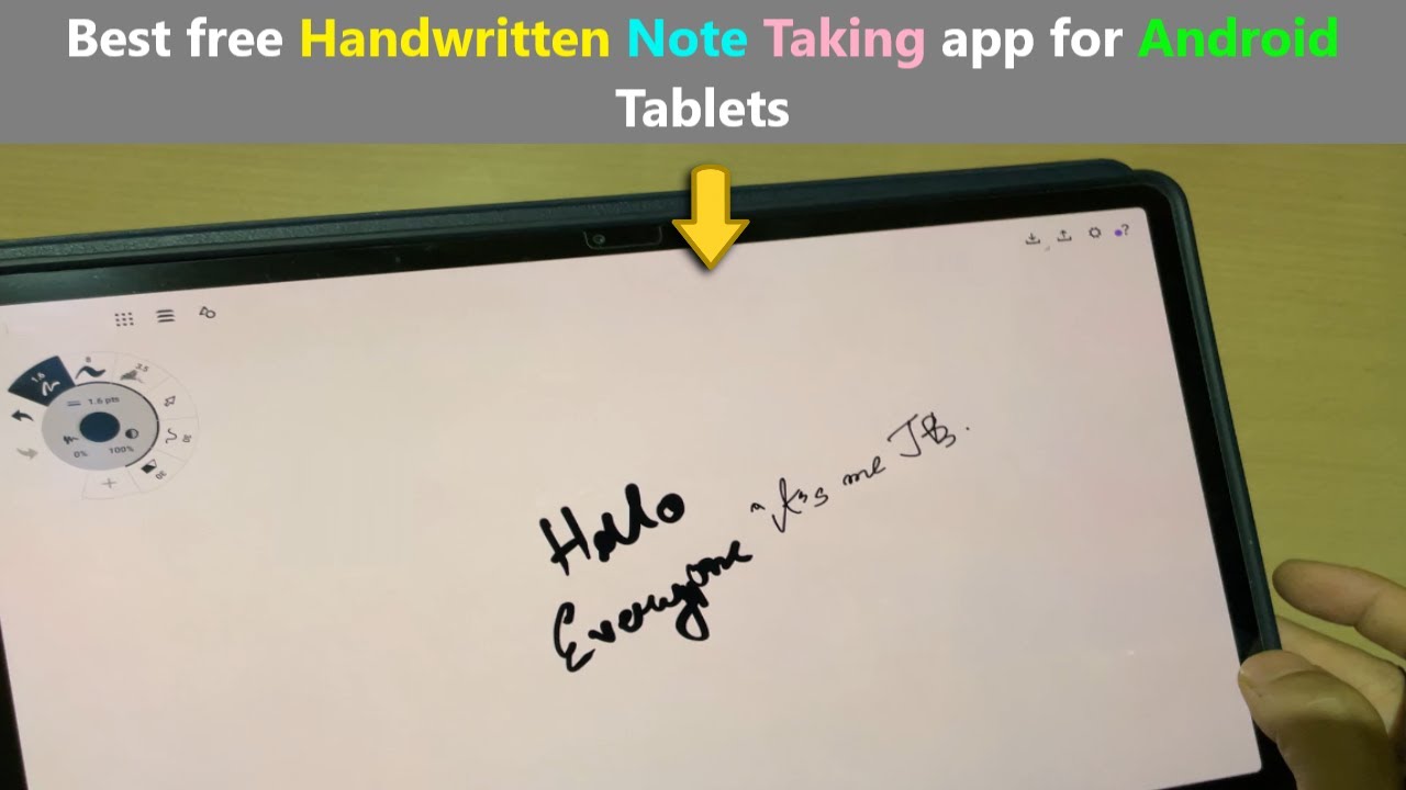 Best free Handwritten Note Taking app for Android Tablets. - YouTube