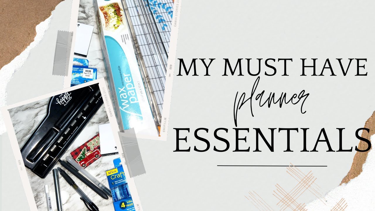 My Must Have Planner Essentials│PLANMAS DAY 13 - YouTube