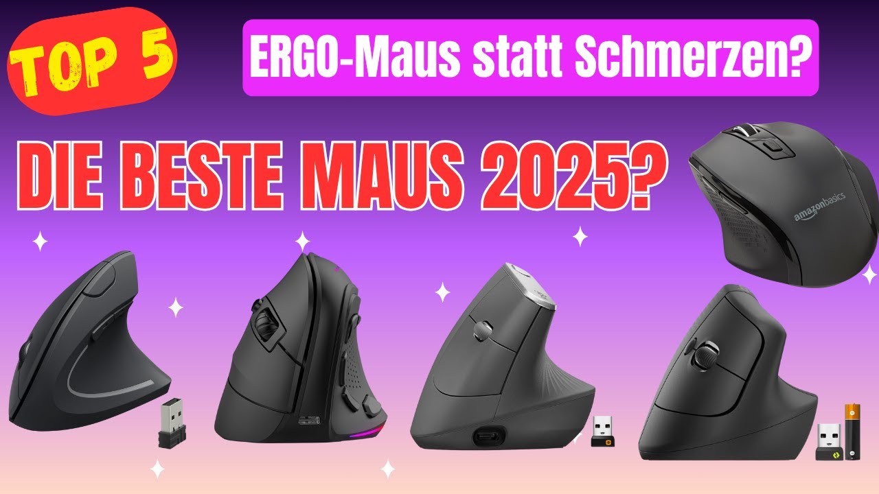 Beste Vertikale Maus 2025? | Top 5 Ergonomische Maus Test (Logitech MX ...