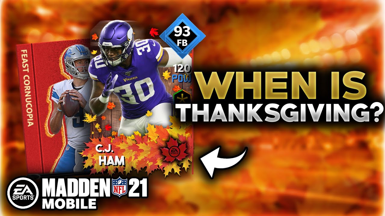 WHAT TO EXPECT WITH THE THANKSGIVING PROMO! - Madden Mobile 21 - YouTube
