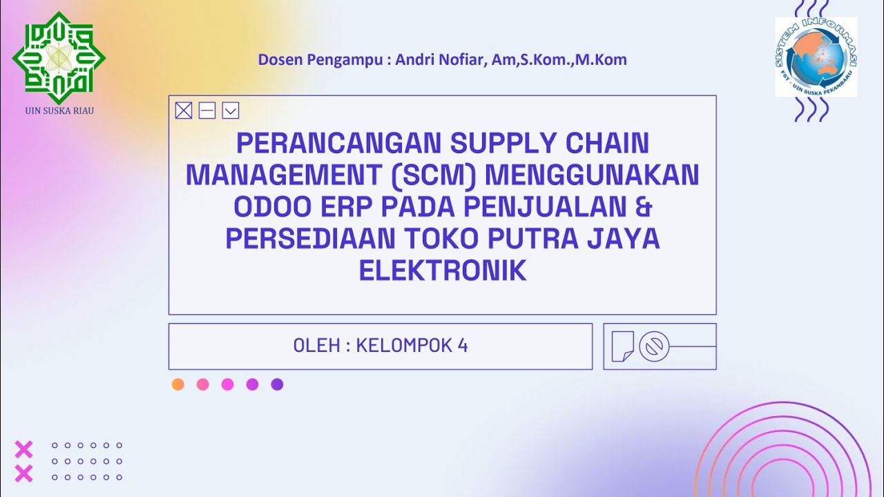 Project UAS Mata Kuliah Supply Chain Management (SCM) - YouTube