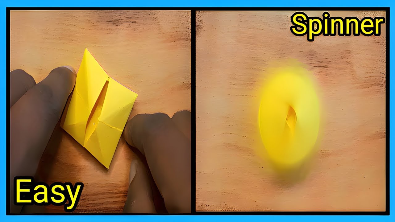 How To Making a Origami toy| Origami Easy Spinner | How to Make an Easy Paper Toy - YouTube