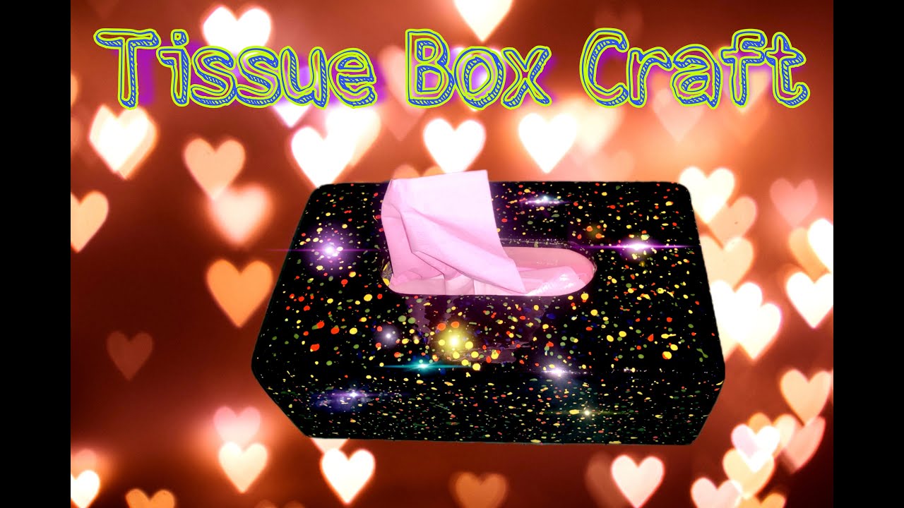Tissue box craft || White cement craft - YouTube