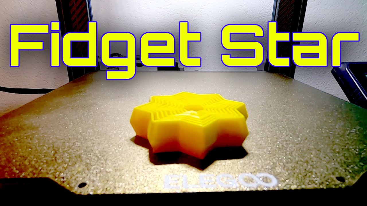 Fidget Star (Super fun!) - 3D Print Timelapse - YouTube