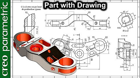 Complex part design in Creo Parametric - YouTube