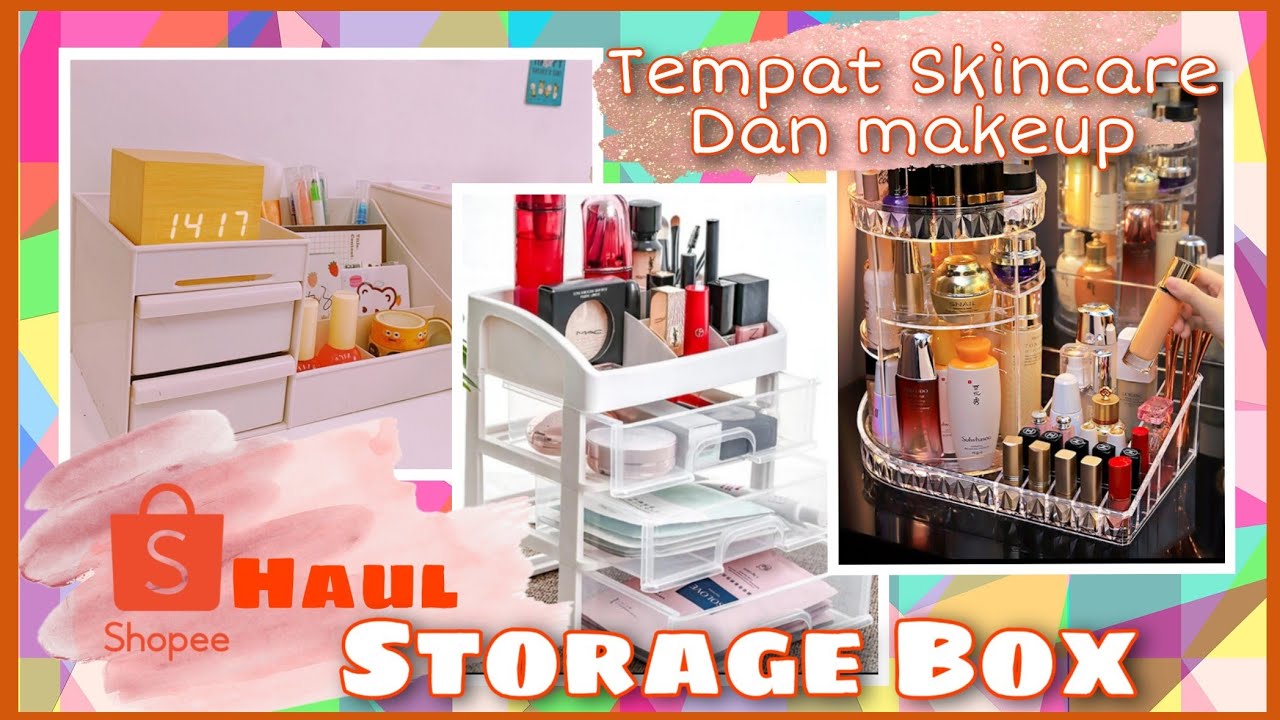 SHOPEE HAUL STORAGE BOX - YouTube