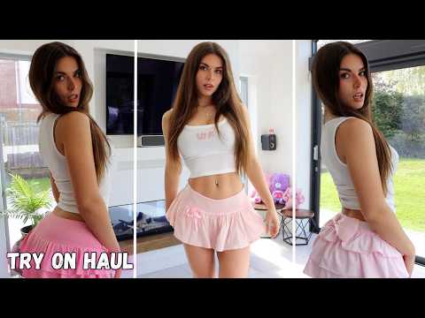 PINK MINI SKIRTS TRY ON HAUL | Lauren Alexis