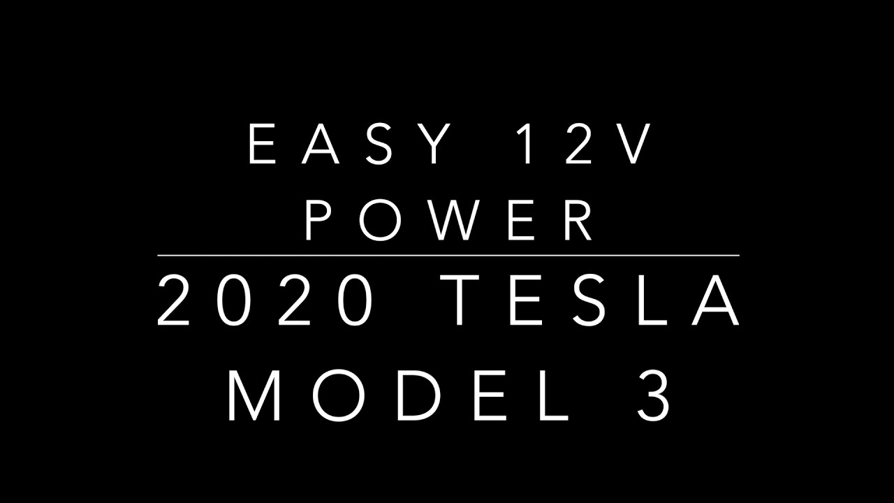 Easy Tesla 12v Power Source - YouTube