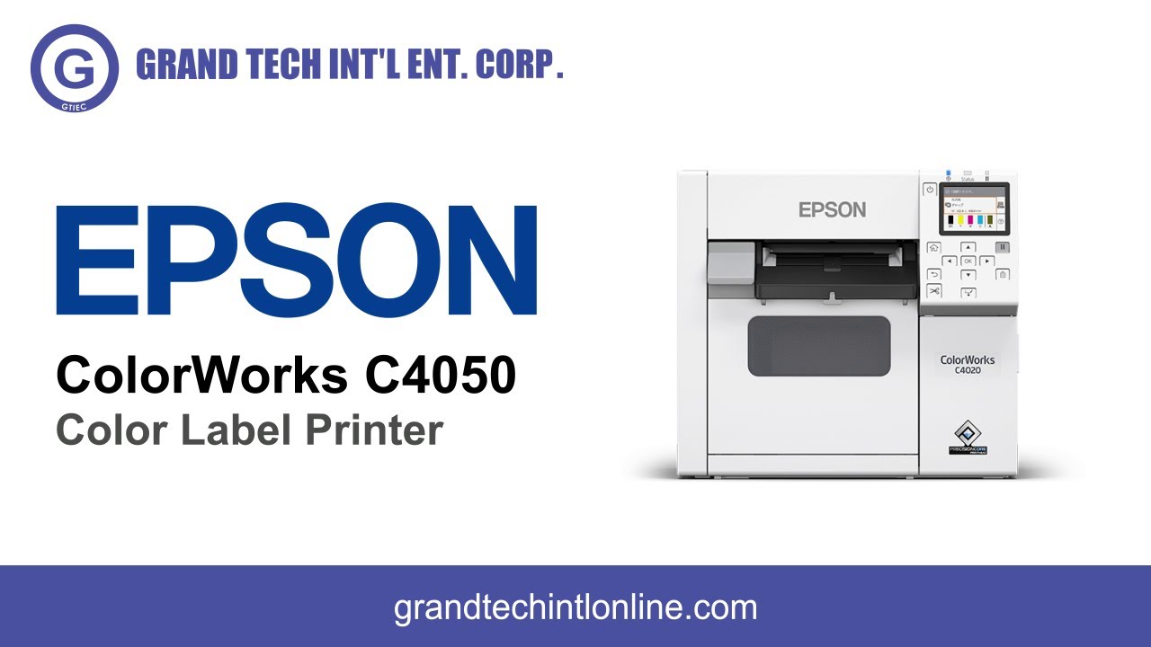 Epson ColorWorks C4050 Color Label Printer - YouTube