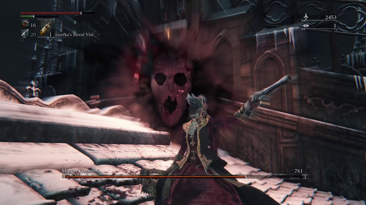 Bloodborne Martyr Logarius Boss Fight - YouTube