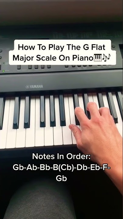 How To Play The Gb Major Scale On Piano (For Beginners) - YouTube