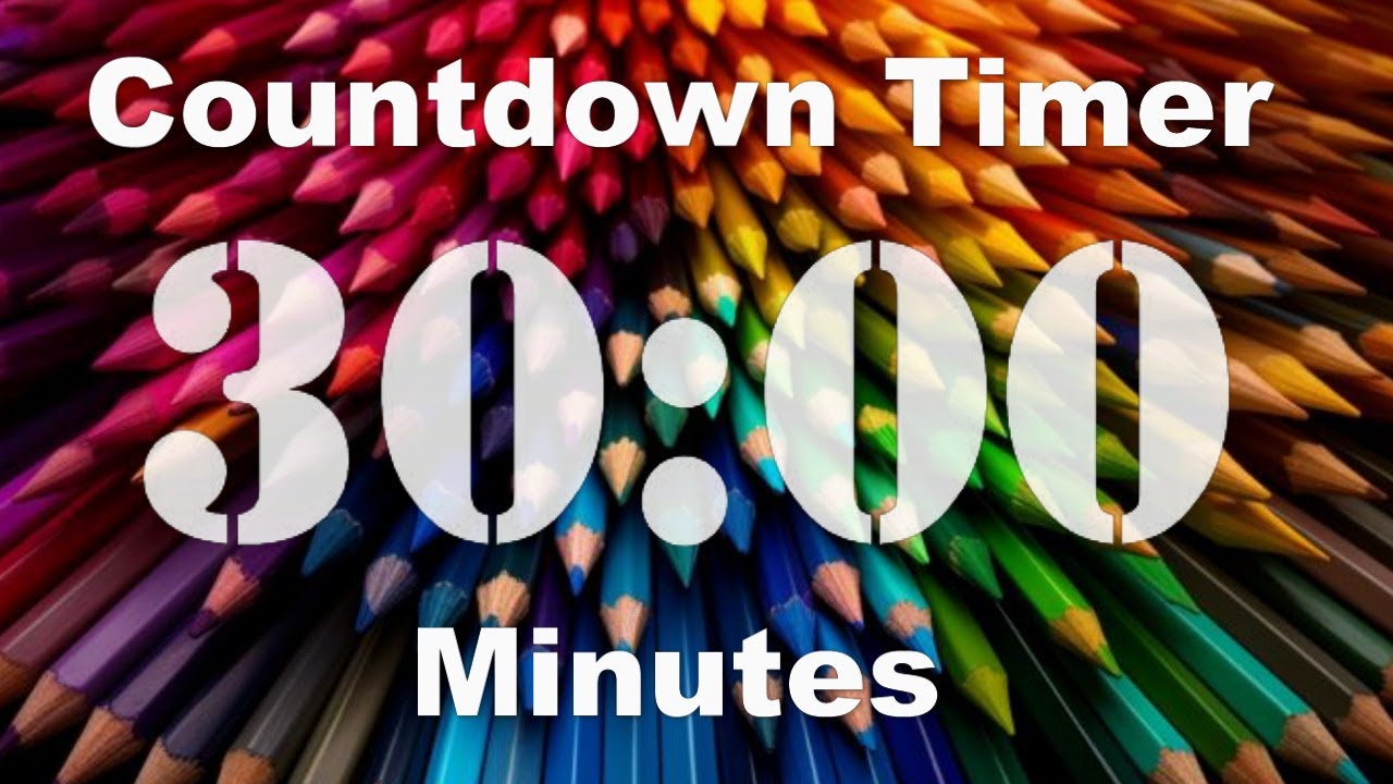30 Minute Timer Colored Pencils - YouTube