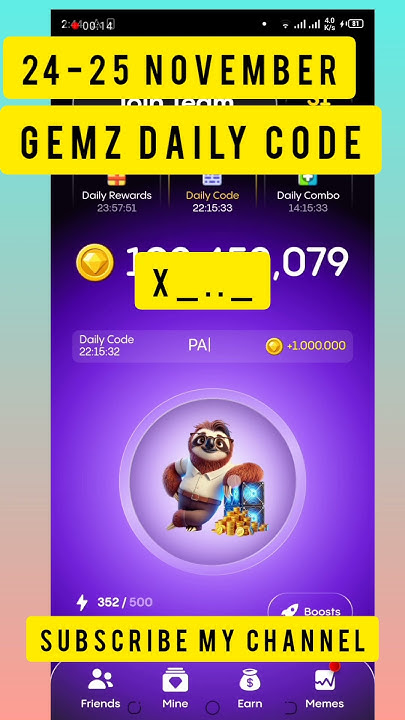 Gemz Daily Cipher code today 24-25 november | Gemz Daily Code Today 24 November | #gemzdailycode ...