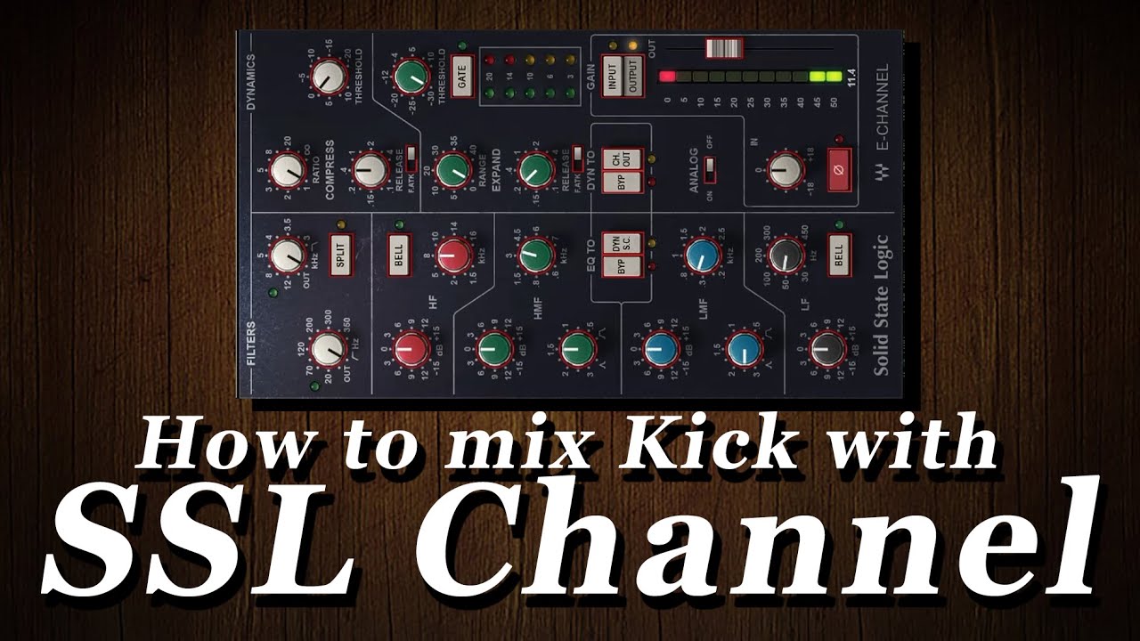 Mixing Kick with a SSL channel strip - YouTube