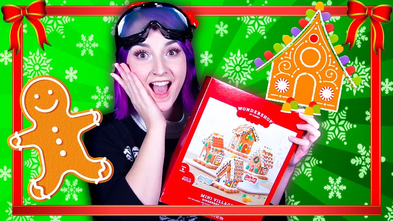 Making the "BEST" GINGERBREAD HOUSE with VISION IMPAIRING GOGGLES ...