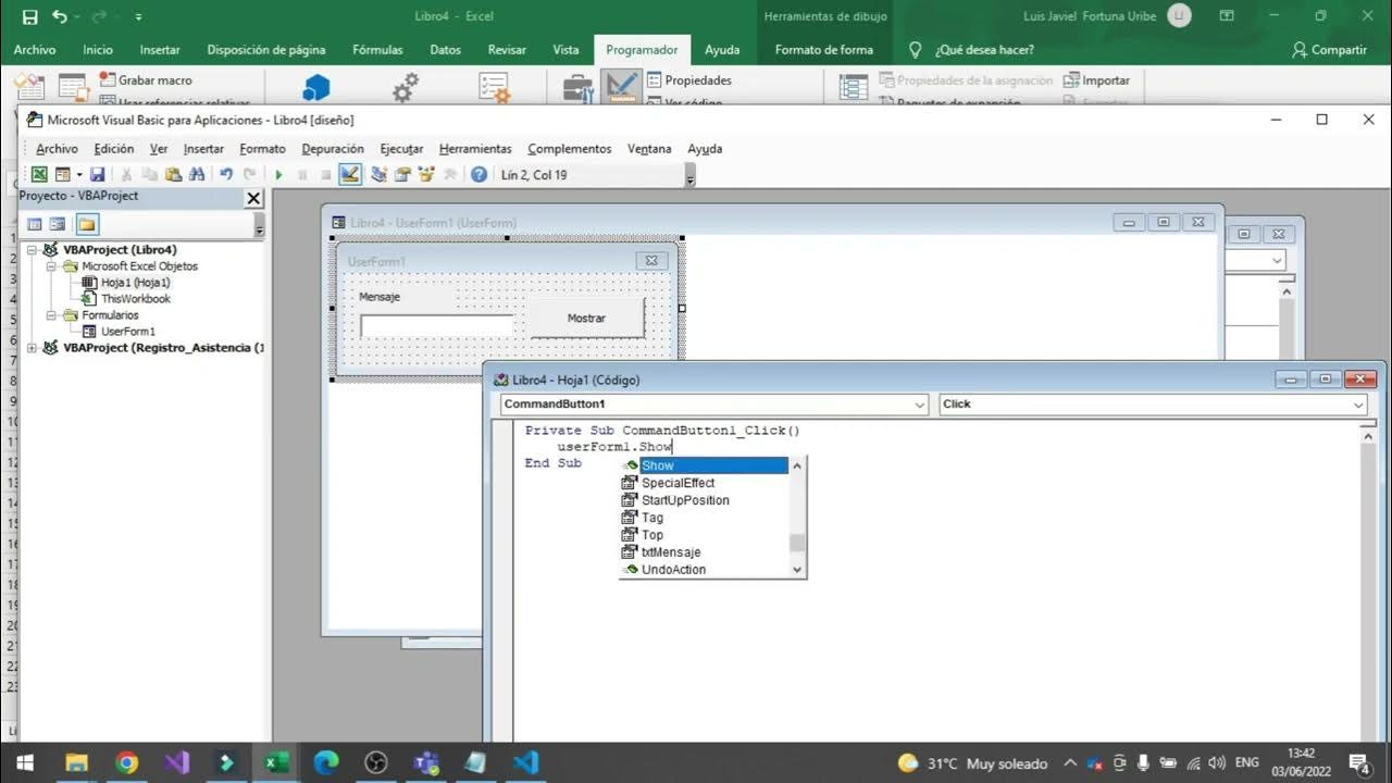 VBA en Microsoft Excel - Part. 3 - YouTube