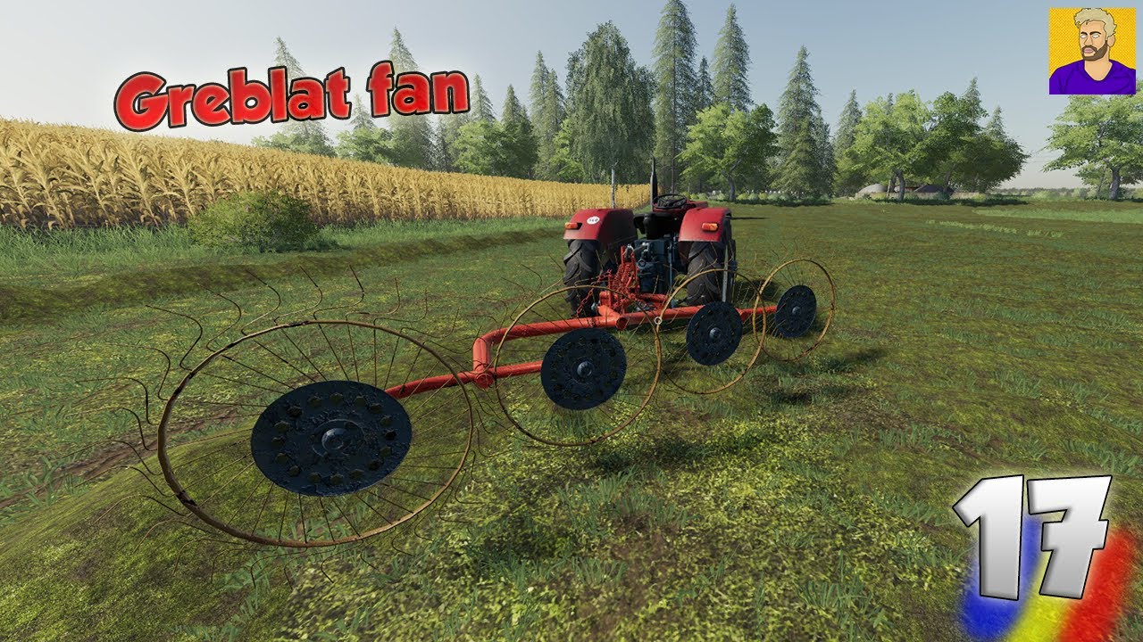 UTB 445 la greblat de fan ! -FS 19 | Ep.17 (utilaje romanesti) - YouTube