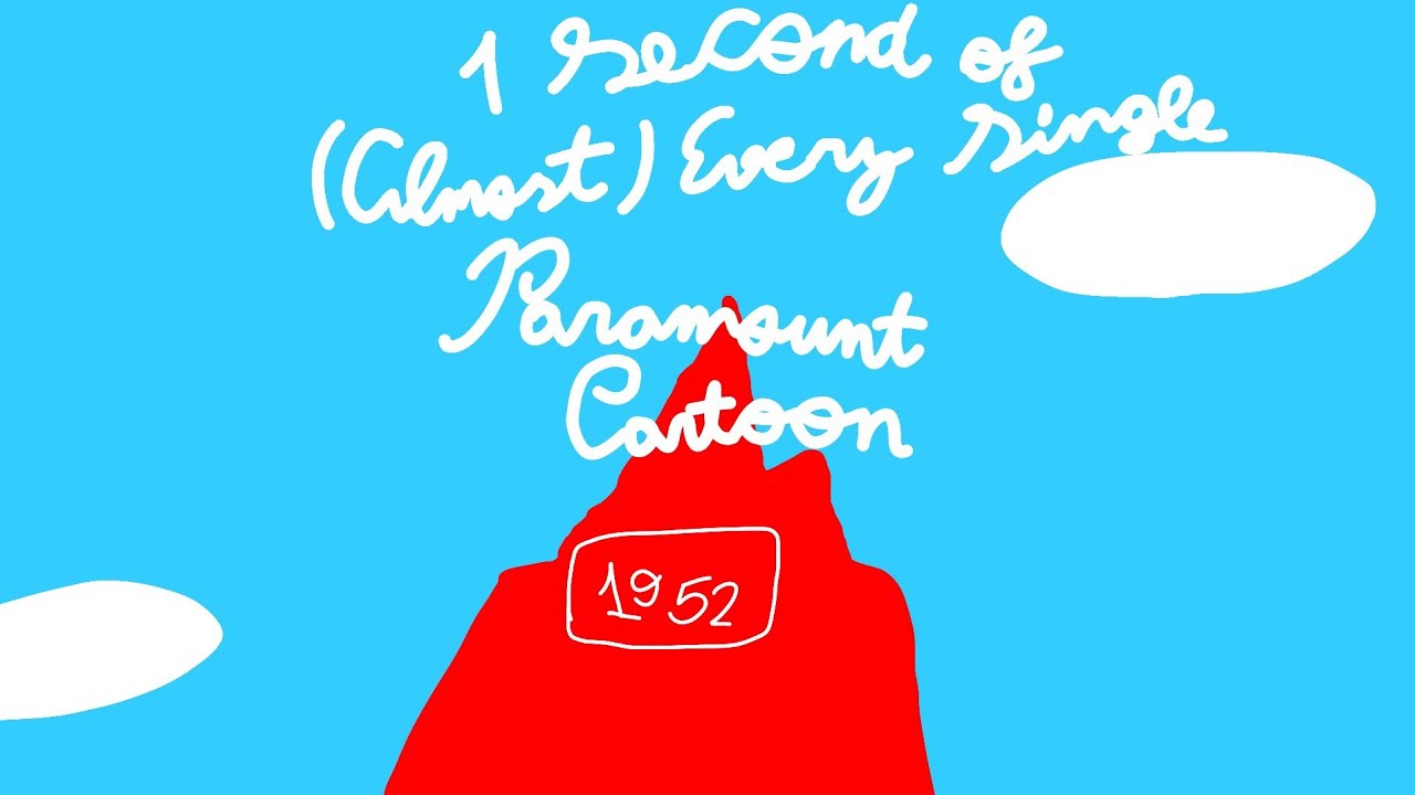 1 Second of (Almost) Every Single Paramount Cartoon (1952) - YouTube