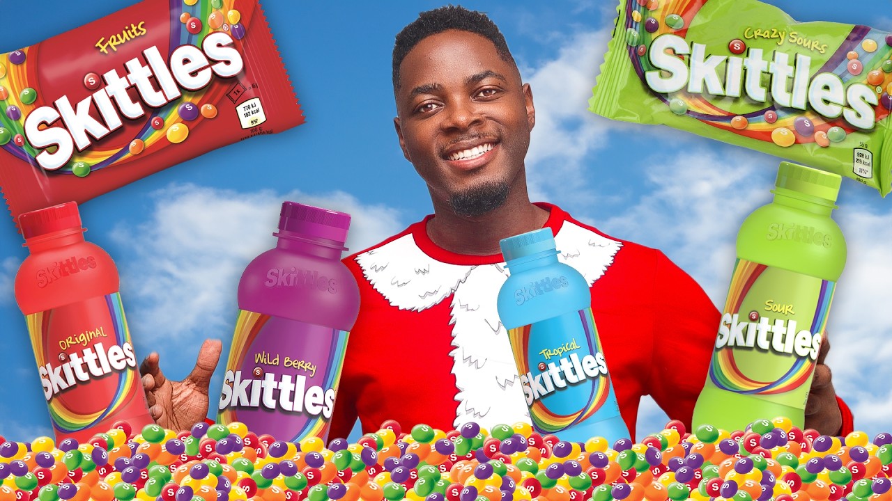 Trying Skittles OFFICIAL drink for the FIRST TIME! | Vlogmas Day 3 ...