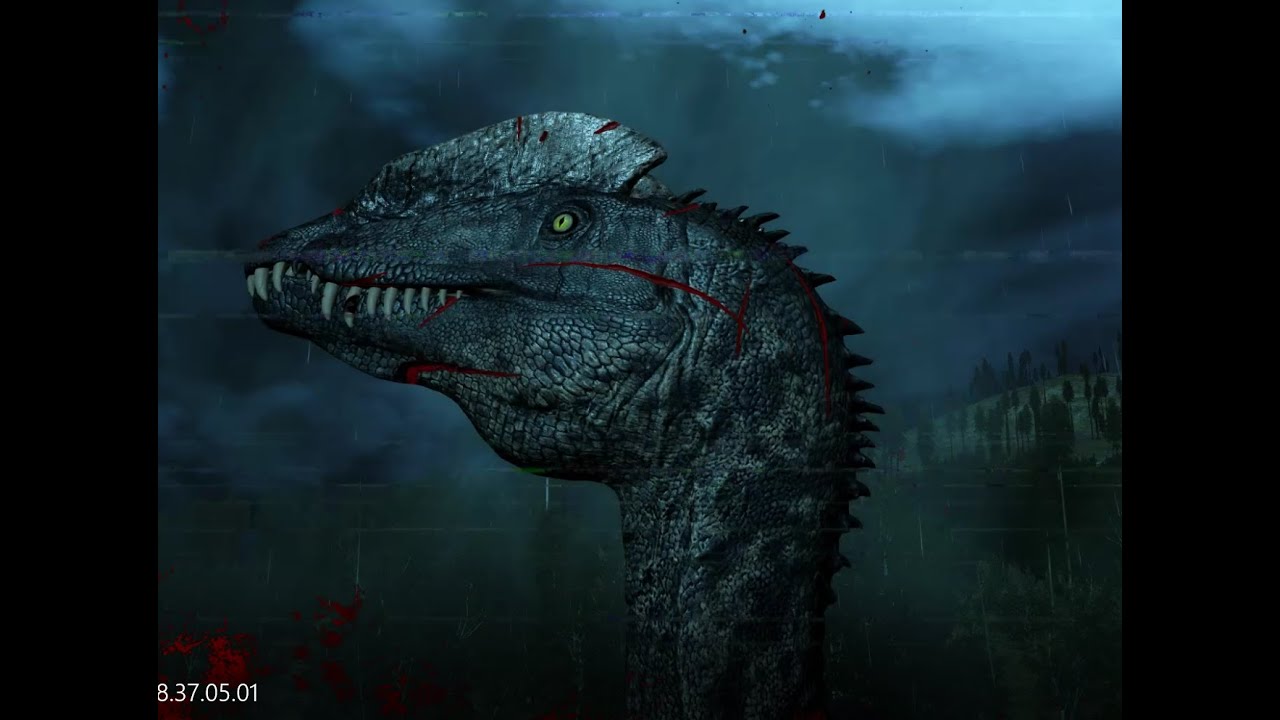 Dilophosaurus hunting Utahraptor on the coast. - YouTube