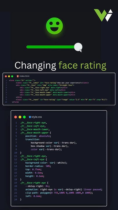 Create A Face Rating From A Sad One To A Happy One In Css Css Programming Html Coding