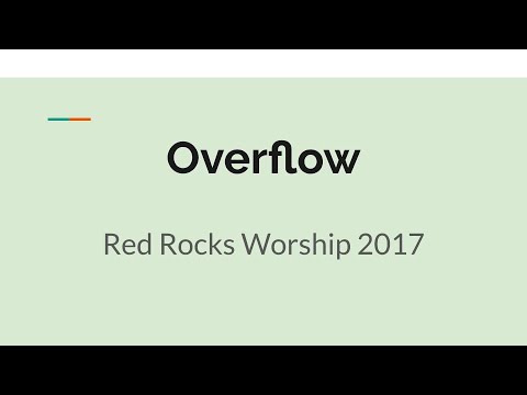 Overflow - Red Rocks Worship 2017 - YouTube