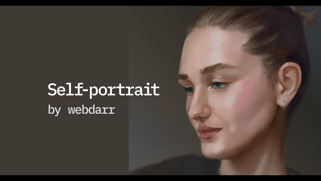 Speadpaint (KRITA) self-portrait 2024 - YouTube