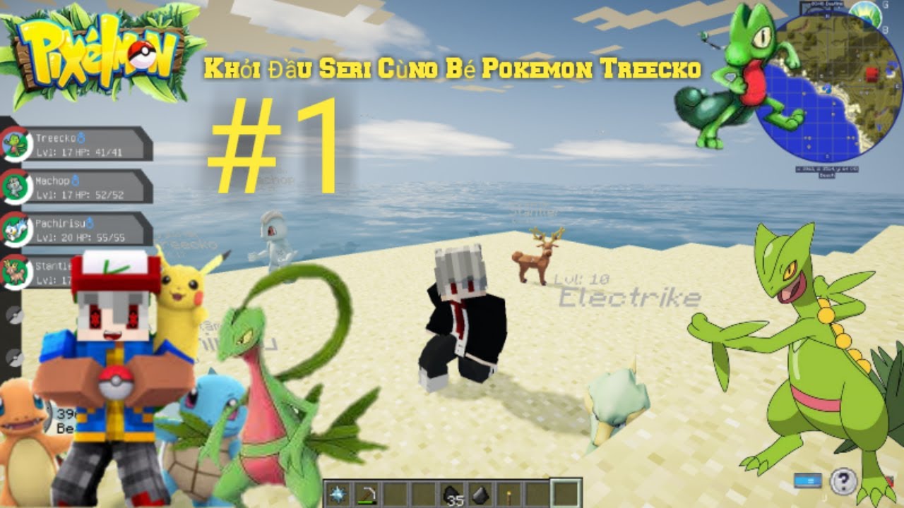 Minecraft Pixelmon #1 | Khởi Đầu Seri Cùng Bé Pokemon Treecko - YouTube