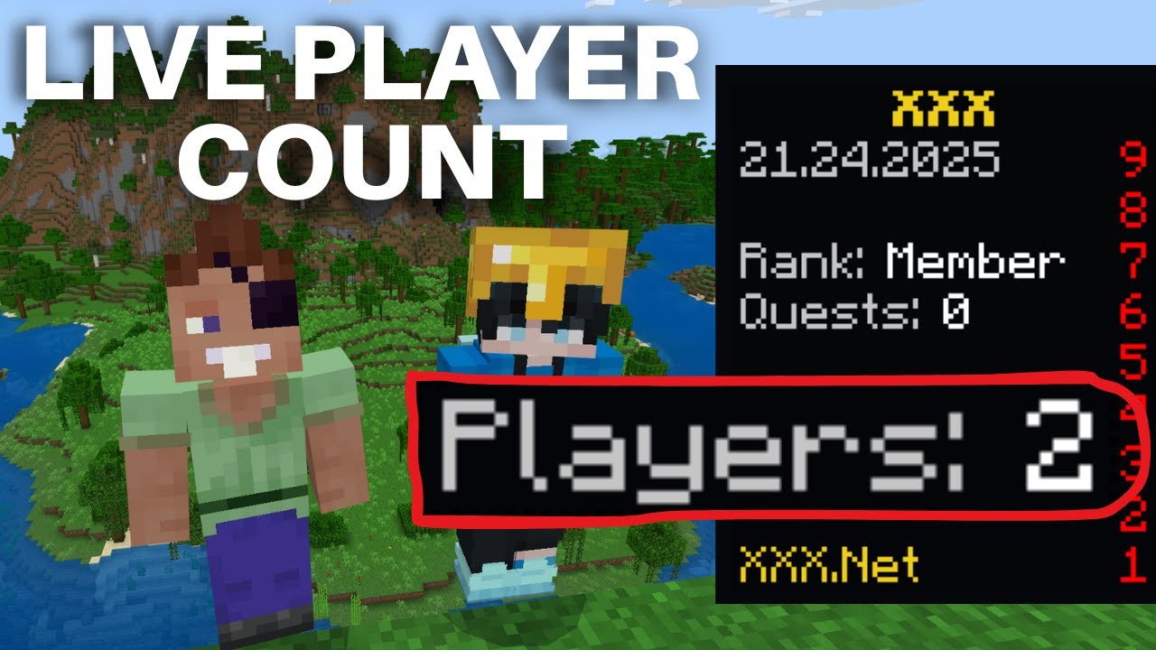 Updating Player Counter | Minecraft Bedrock Scoreboard (Download ...