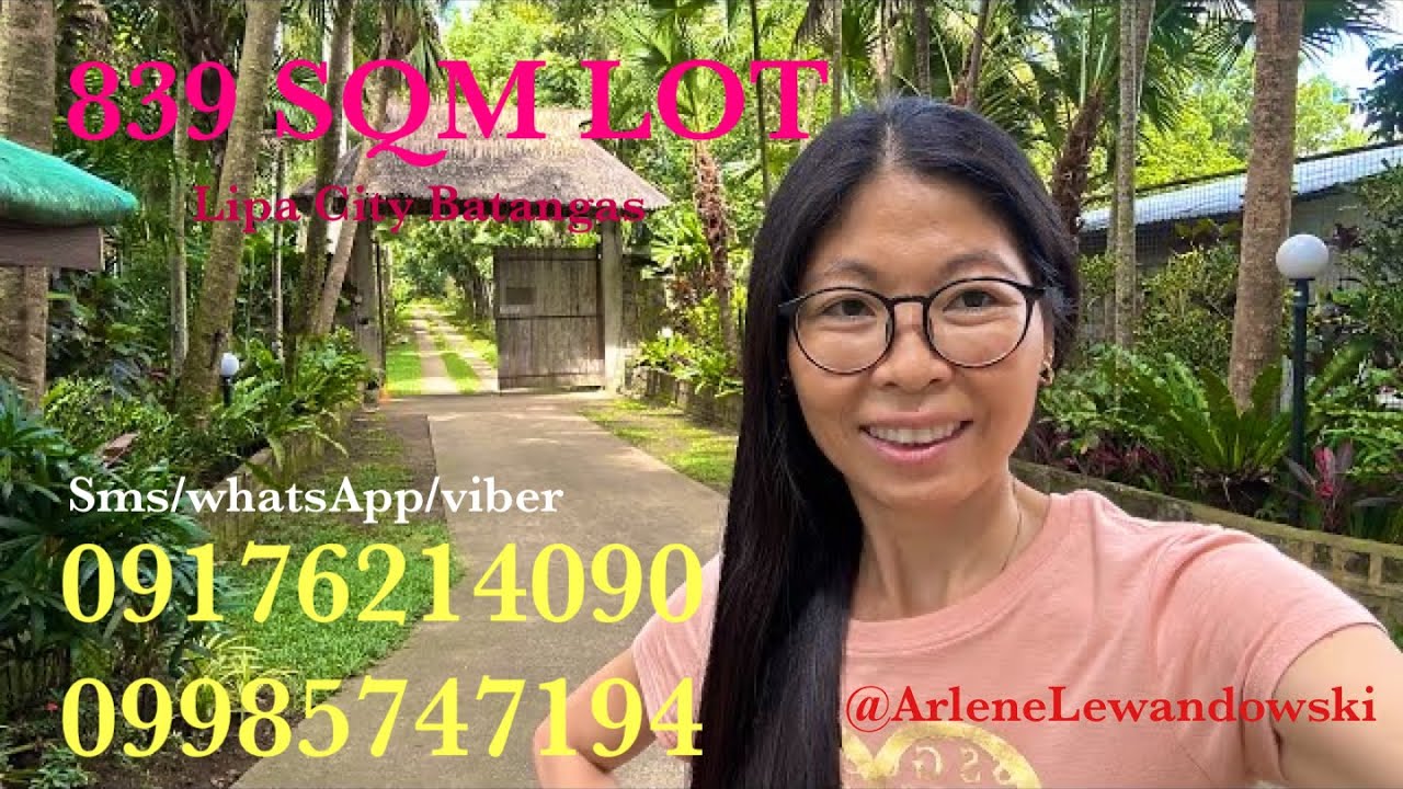 Vlog584: 839 SQM RESIDENTIAL LOT WITH MOUNTAIN VIEW FOR SALE IN LIPA ...