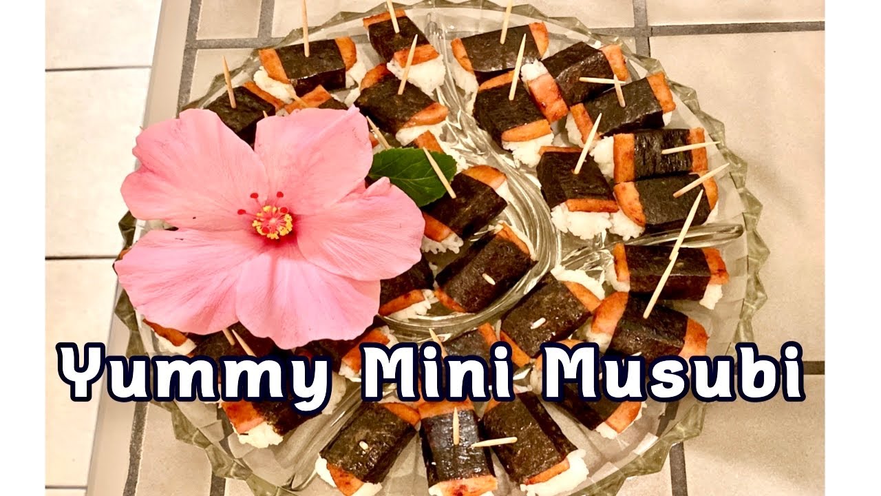MINI SPAM MUSUBI | JAPANESE FOOD | WRAPPING MINI SPAM MUSUBI FOR A ...