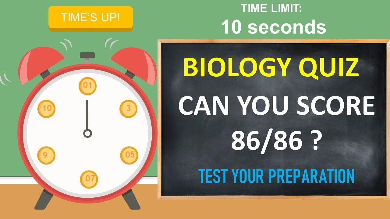 BIOLOGY QUIZ CHALLENGE || CAN YOU SCORE 86/86 || - YouTube
