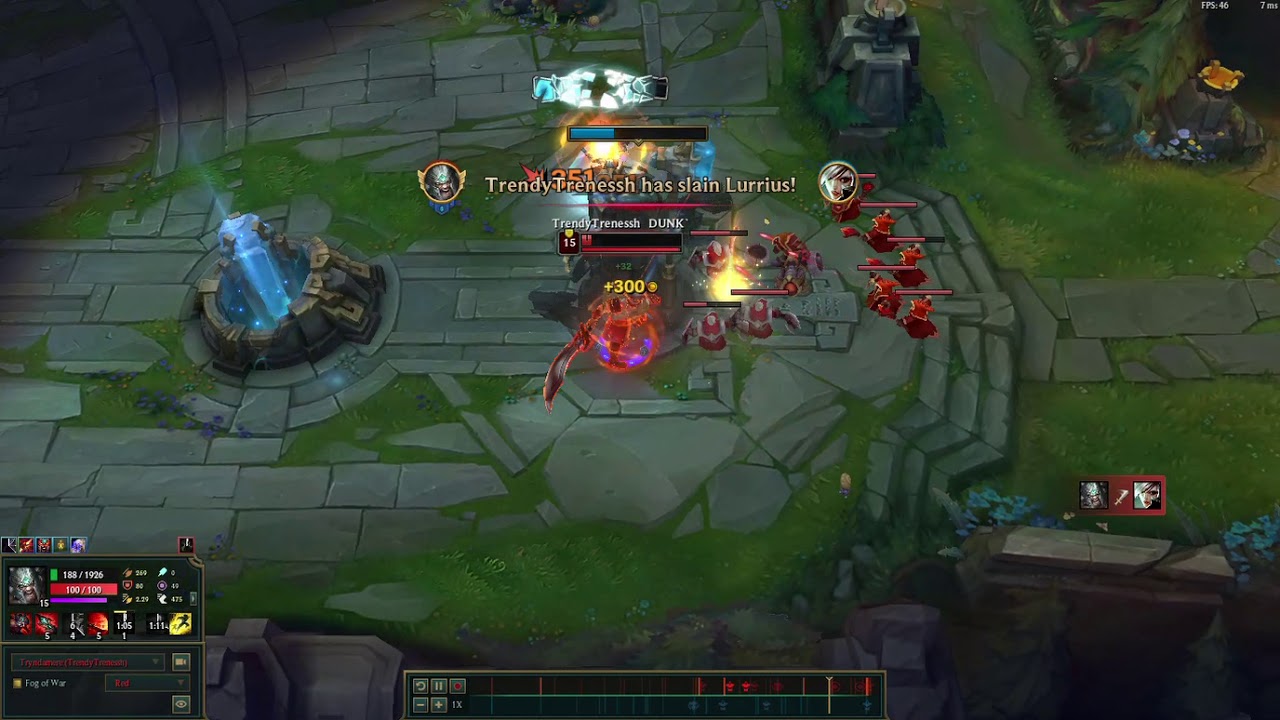 CLEAN ADVANCED DIVE MECHANIC! Tryndamere Diving Riven S9 Ranked LoL ...